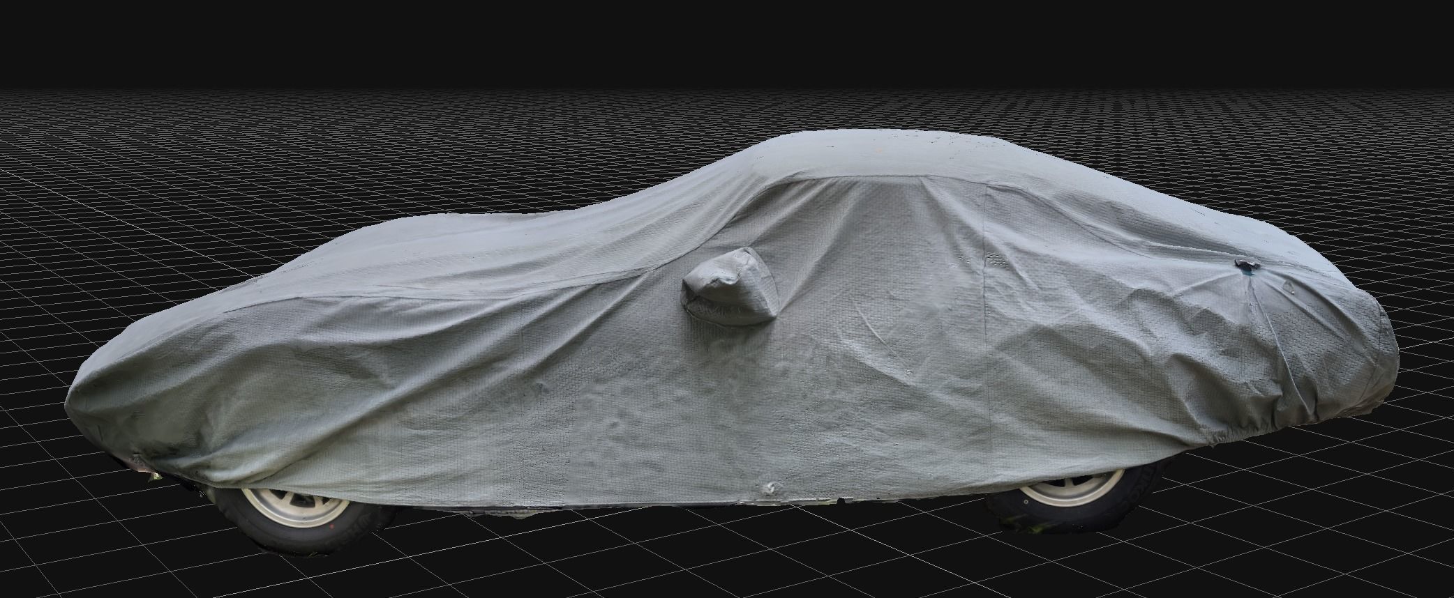 Covered 1978 Corvette free 3D model | CGTrader