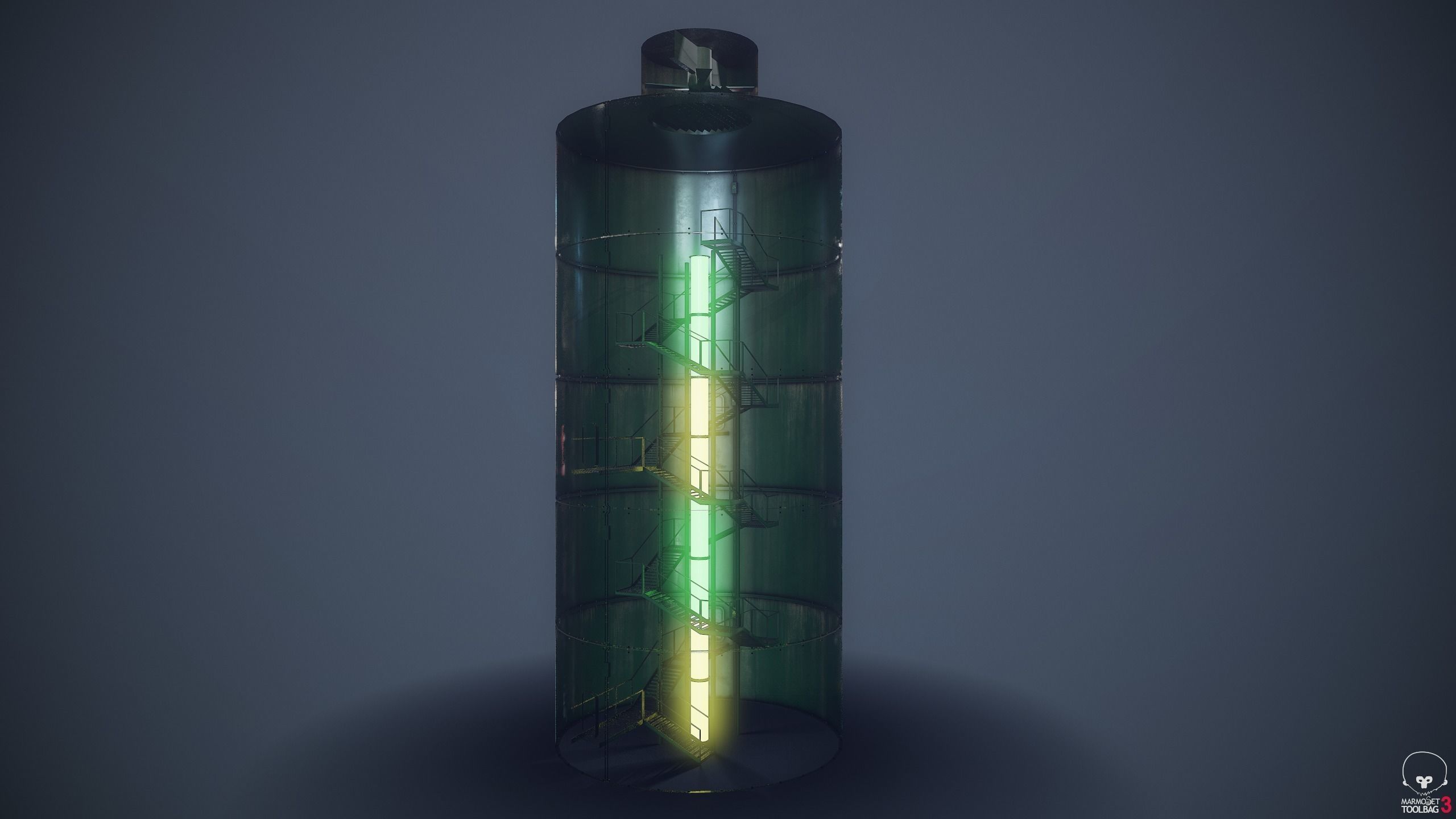 3D model Modular underground military base VR / AR / low-poly | CGTrader