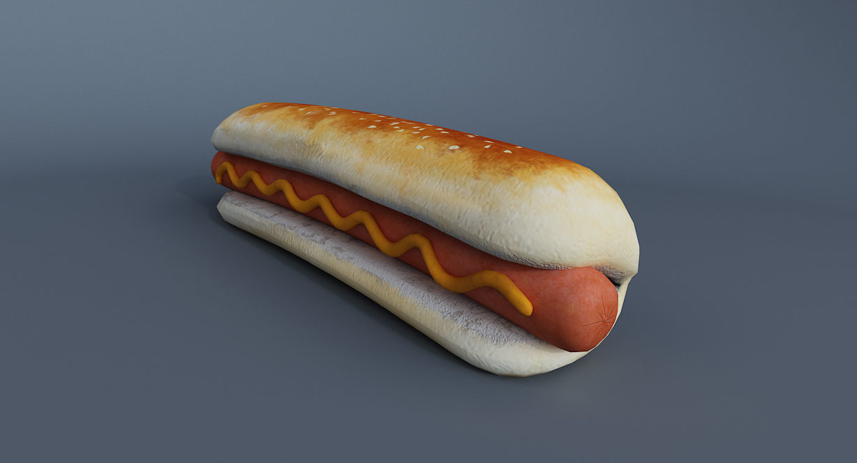 3D model Hot Dog PBR VR / AR / low-poly | CGTrader