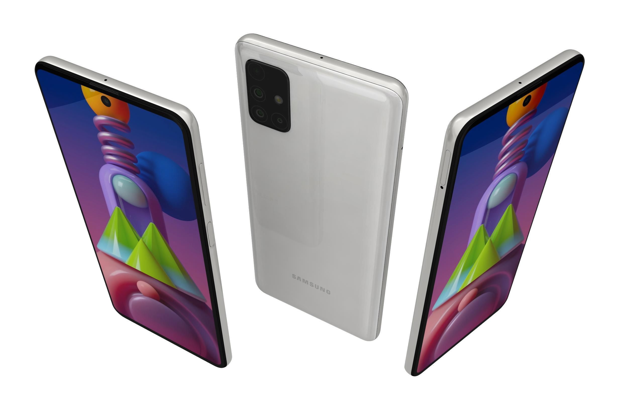 Samsung Galaxy M51 All Colors 3D model | CGTrader