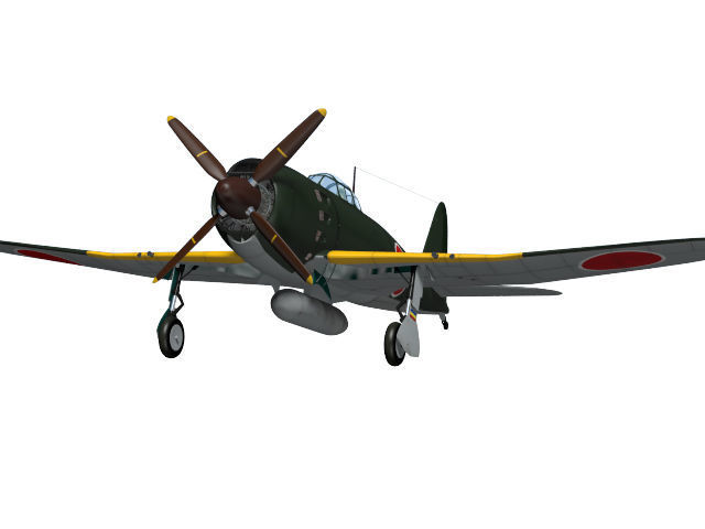 Mitsubishi A7M Reppu 3D model | CGTrader