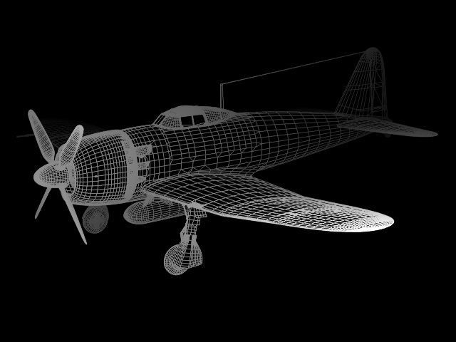 Mitsubishi A7M Reppu 3D model | CGTrader