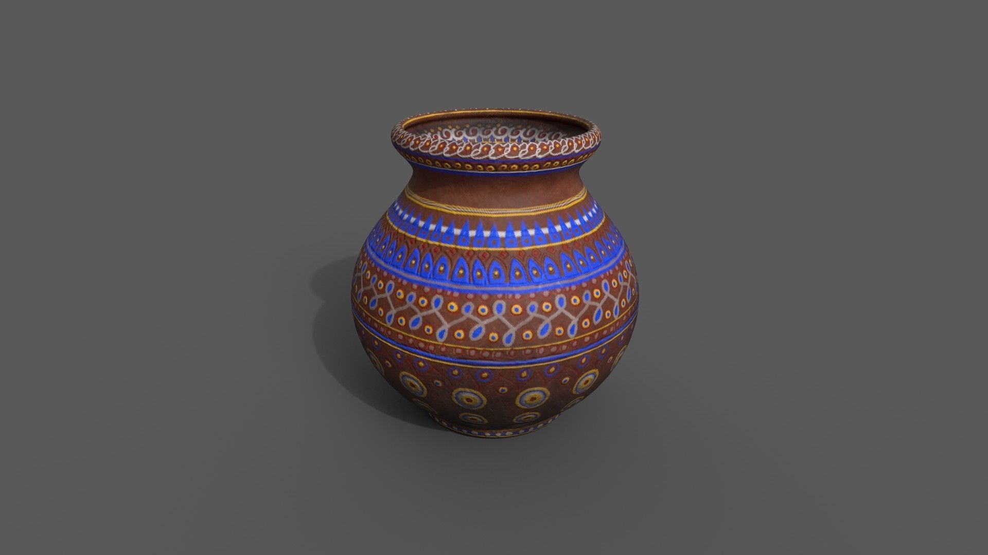 3D model Traditional mud pot VR / AR / low-poly | CGTrader