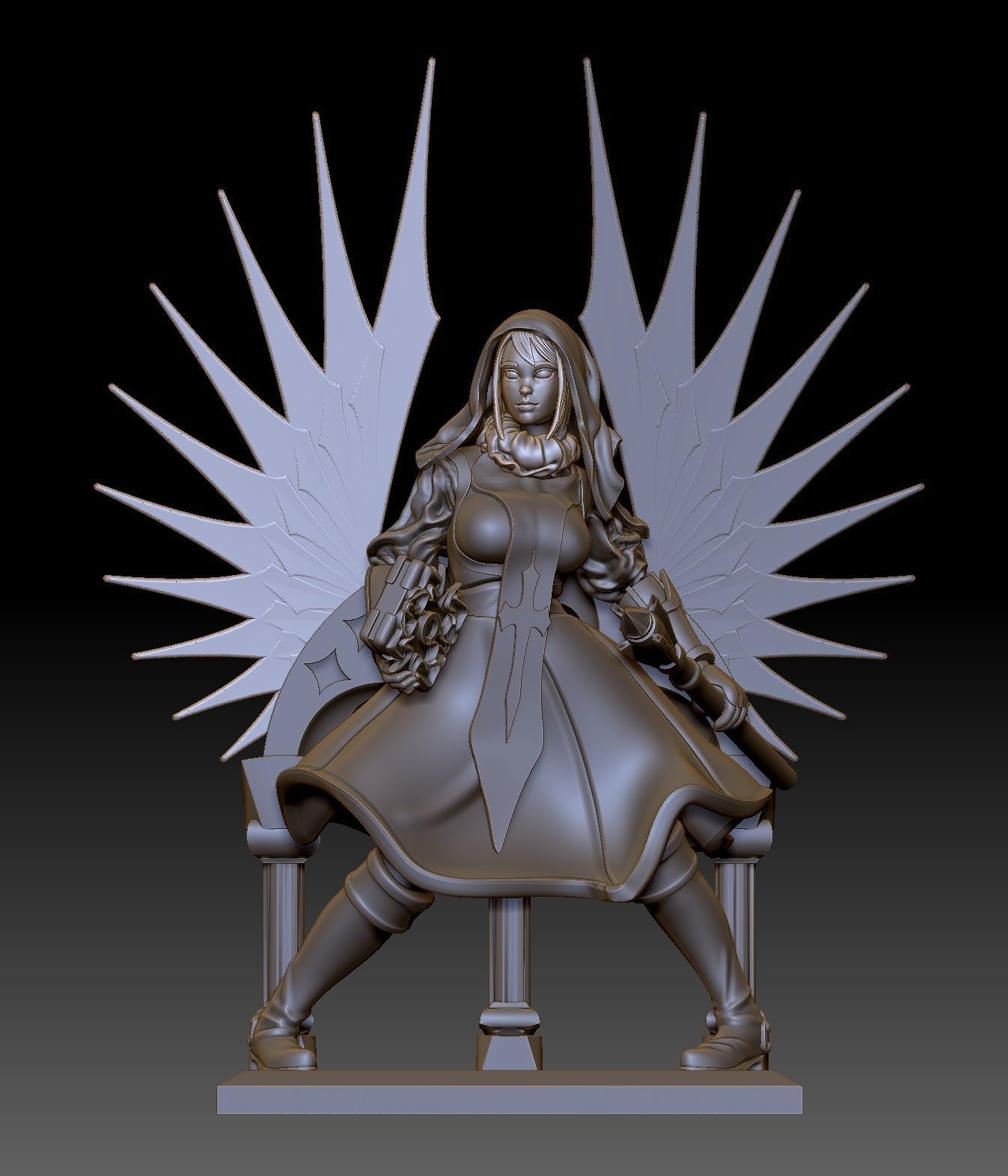 Priest figurine 3D printable model dnd | CGTrader