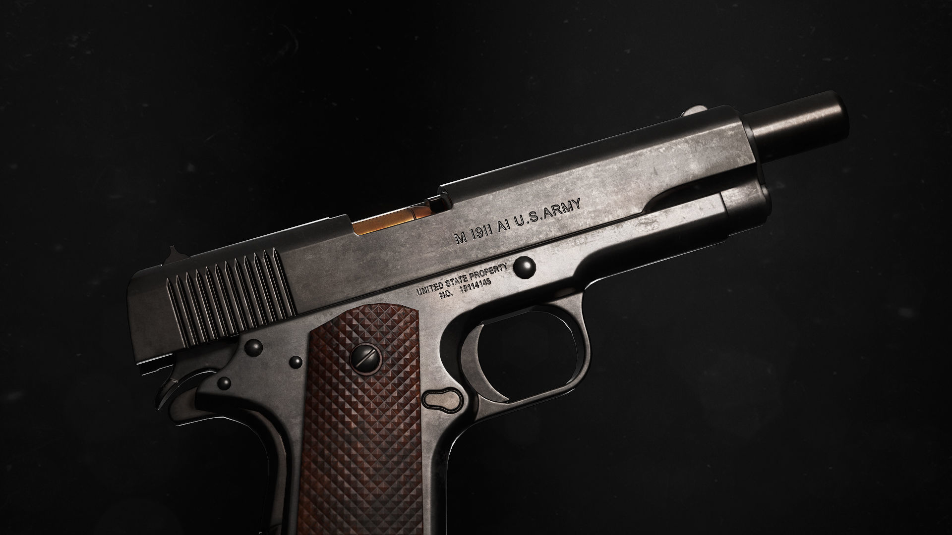 3D model M1911 pistol VR / AR / low-poly | CGTrader