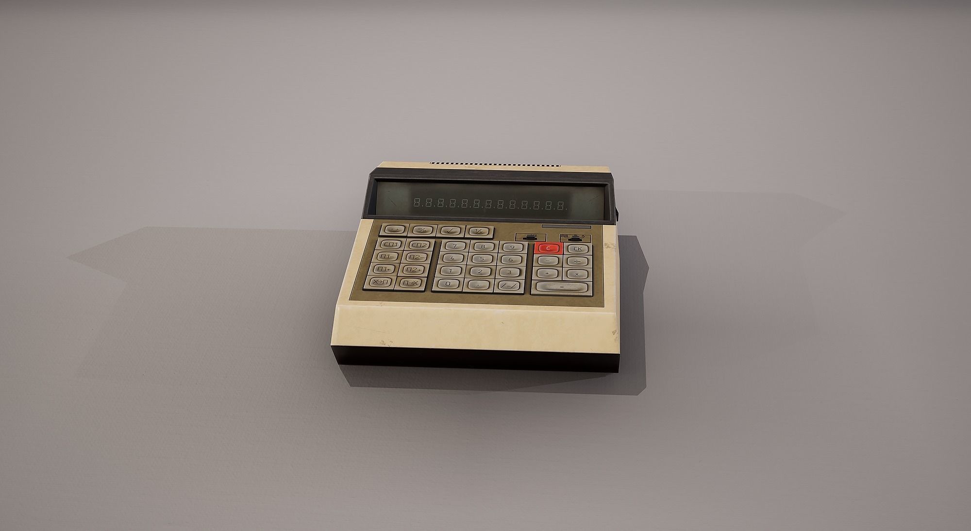 3D model Old Calculator VR / AR / low-poly | CGTrader
