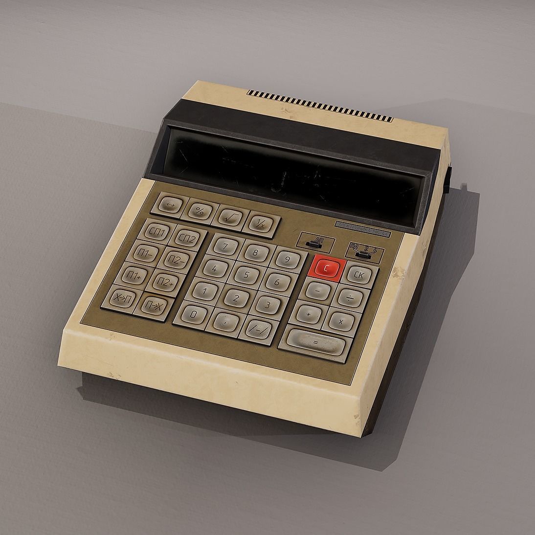 Old Calculator 3D model | CGTrader