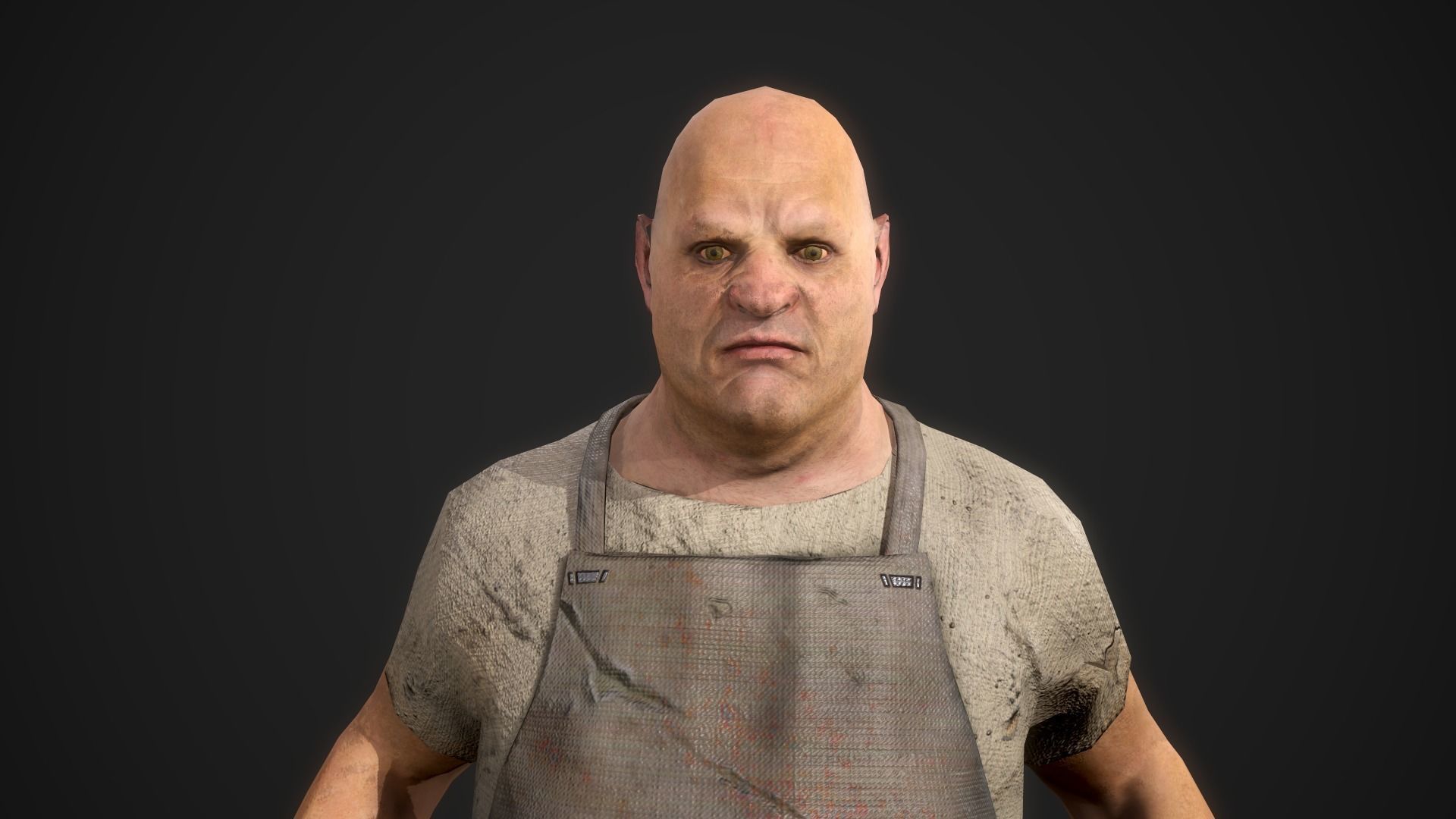 3D model Butcher VR / AR / low-poly rigged animated | CGTrader