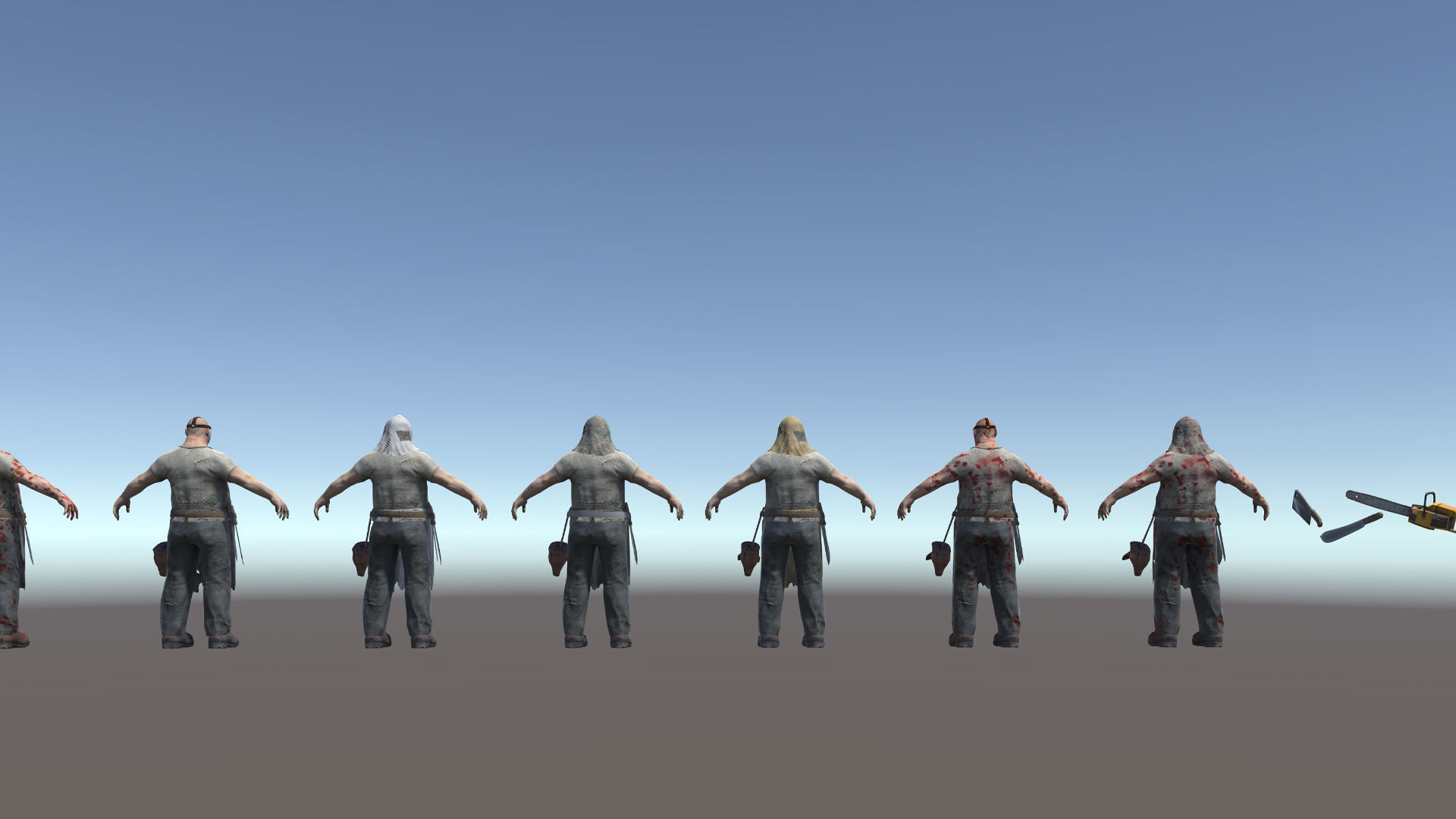 3D model Butcher VR / AR / low-poly rigged animated | CGTrader