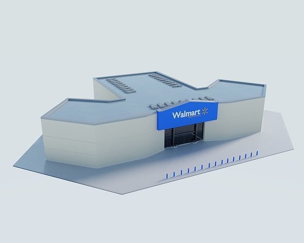3D model Walmart Supercentre VR / AR / low-poly | CGTrader