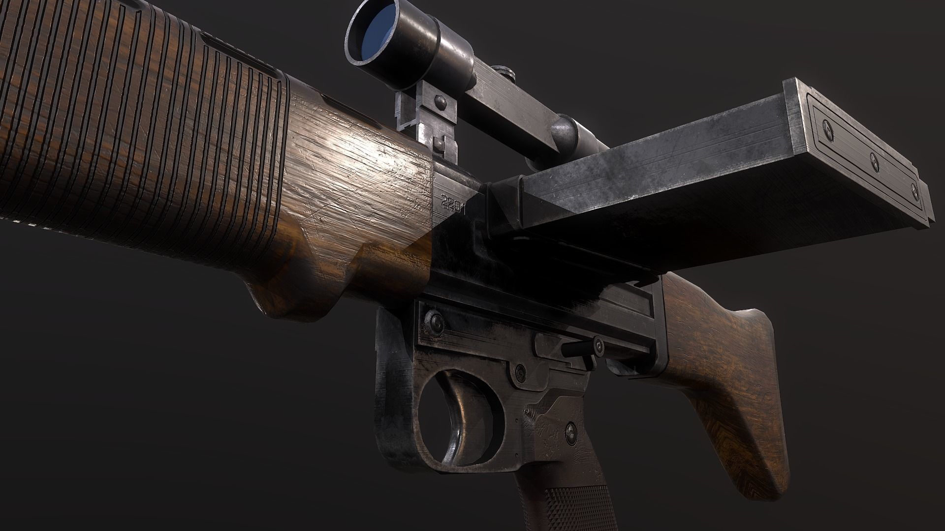 3D model FG-42 German Rifle PBR VR / AR / low-poly | CGTrader