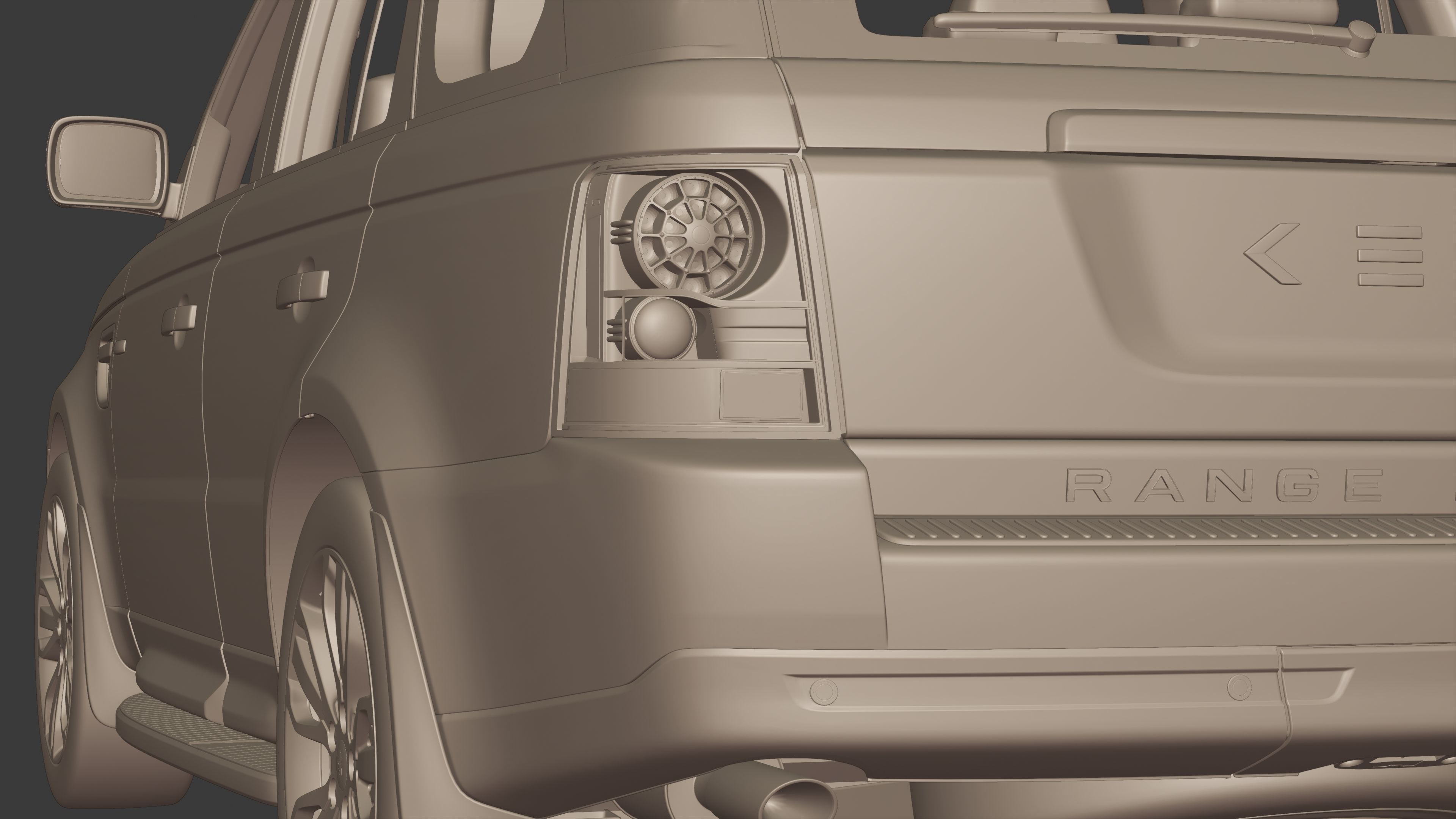 2006 Custom Land Rover Range Rover Sport 3D model | CGTrader