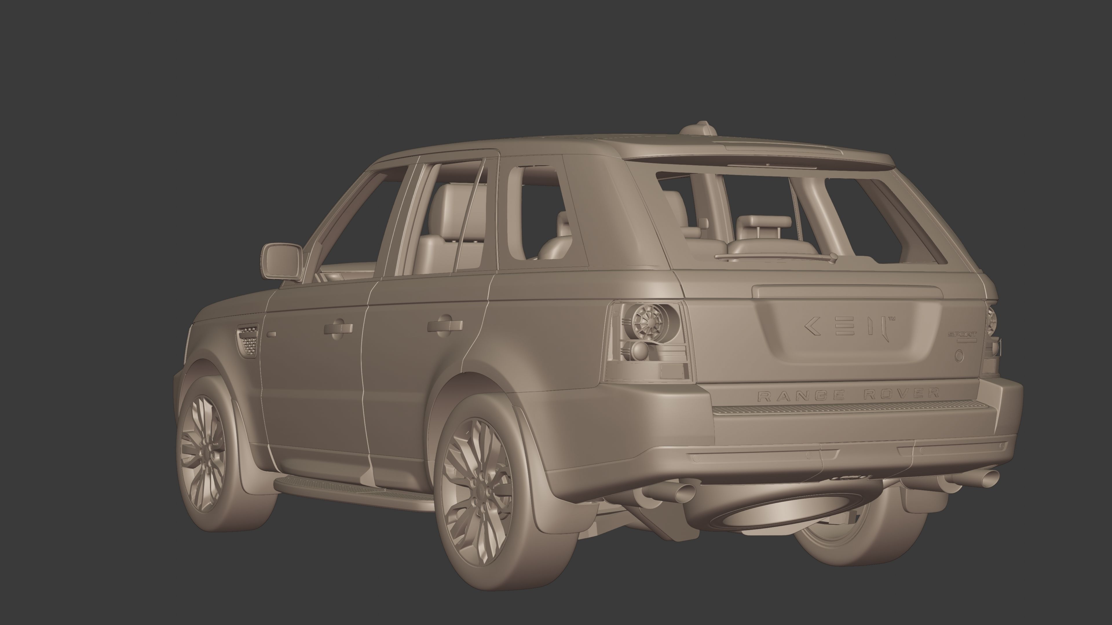 2006 Custom Land Rover Range Rover Sport 3D model | CGTrader