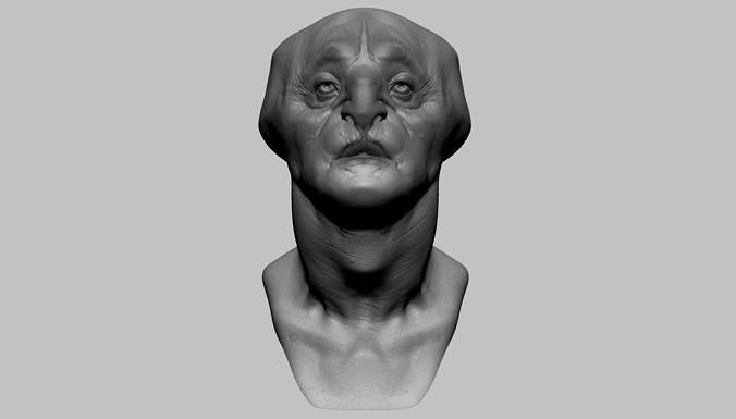 Fantasy Creature Head v7 3D model | CGTrader