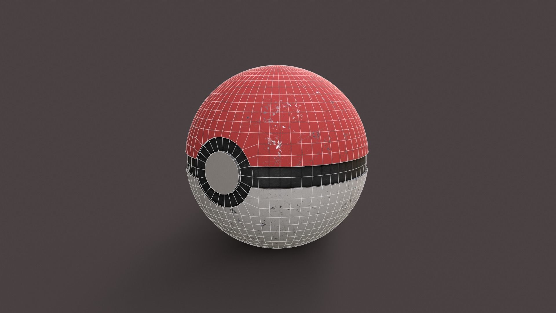 3D model Old Classic Pokeball VR / AR / low-poly | CGTrader
