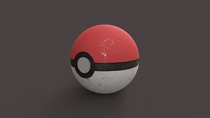 3D model Old Classic Pokeball VR / AR / low-poly | CGTrader