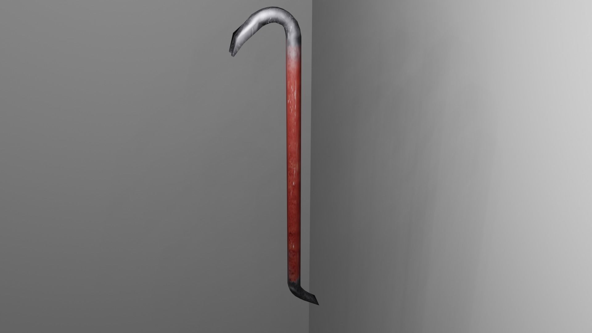 3D model crowbar model cane with handle VR / AR / low-poly | CGTrader