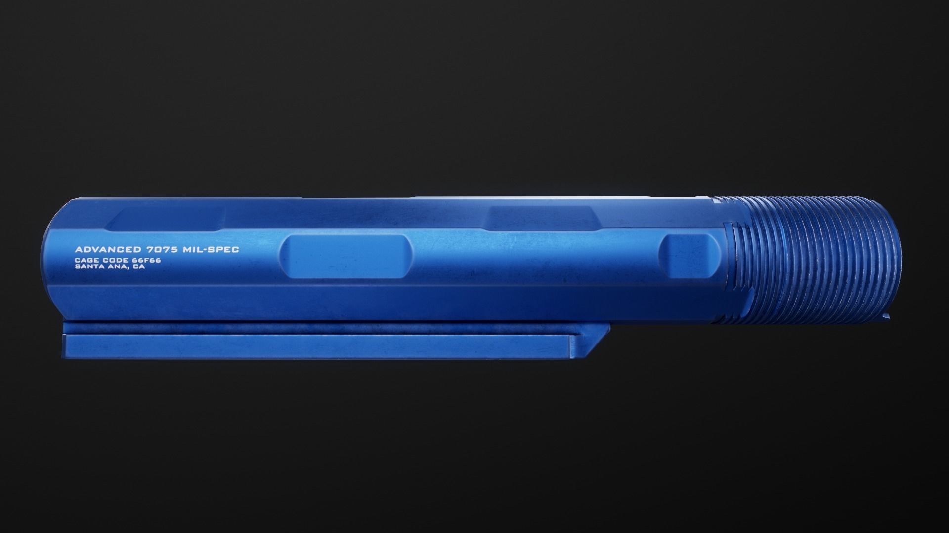 AR15 Carbine Buffer Tubes collection free VR / AR / low-poly 3D model ...