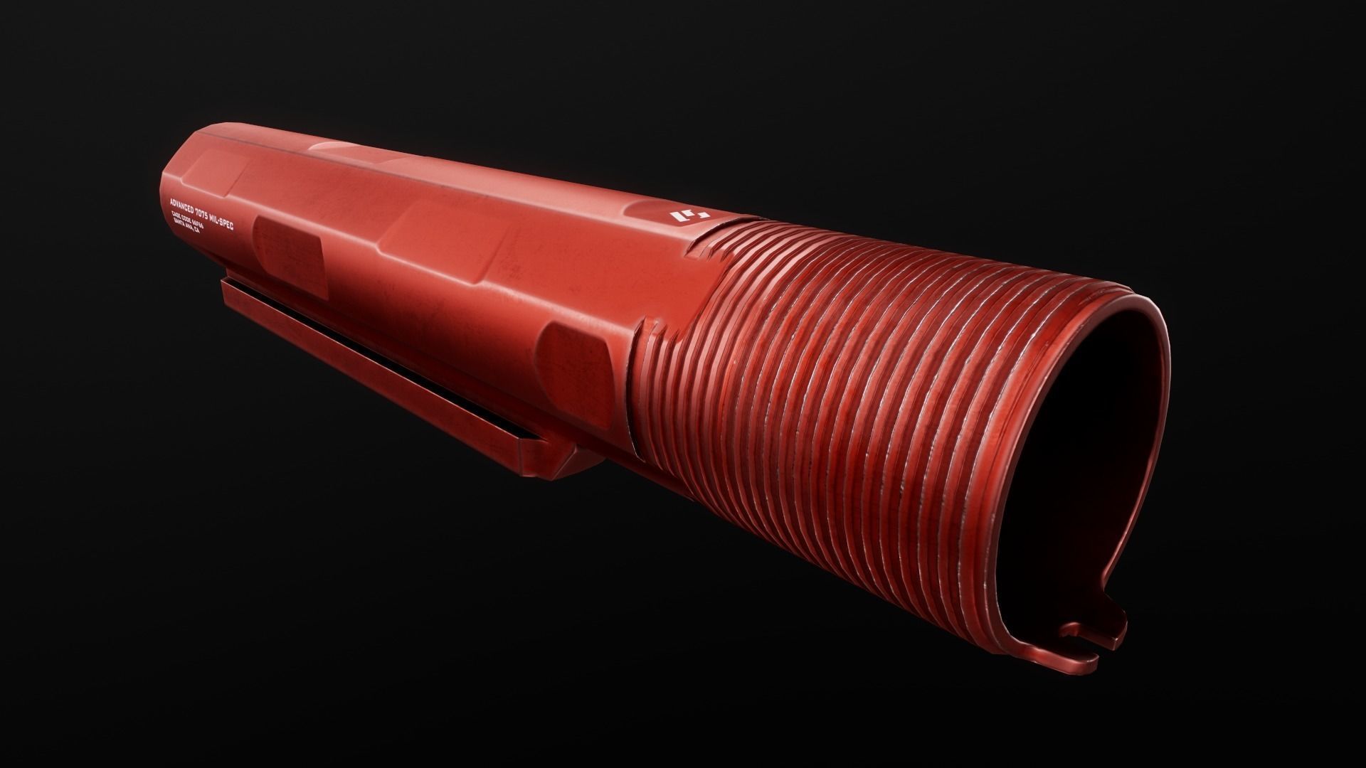AR15 Carbine Buffer Tubes collection free VR / AR / low-poly 3D model ...