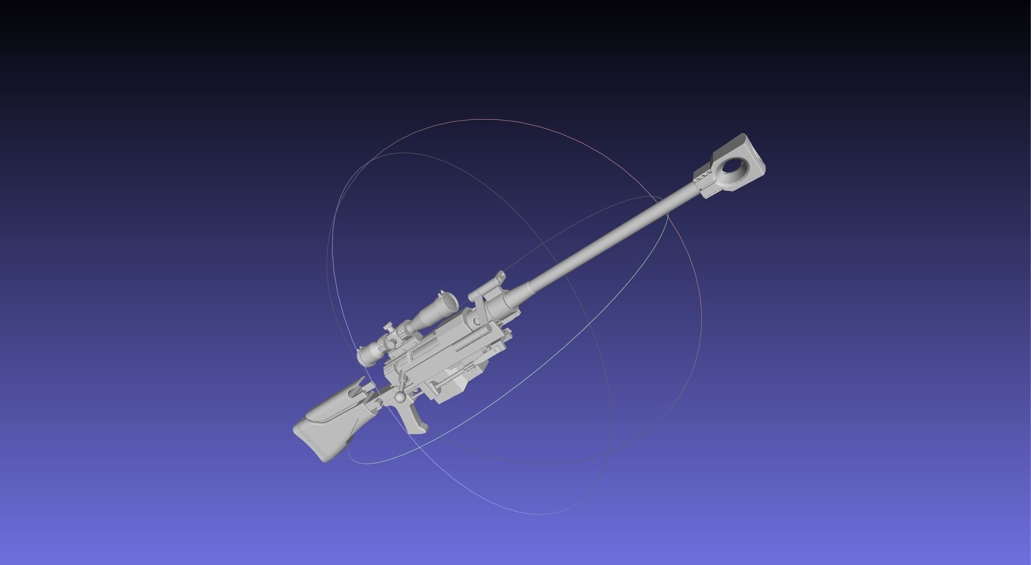 Sword Art Online Sinon Hecate II Rifle Basic Model 3D model | CGTrader