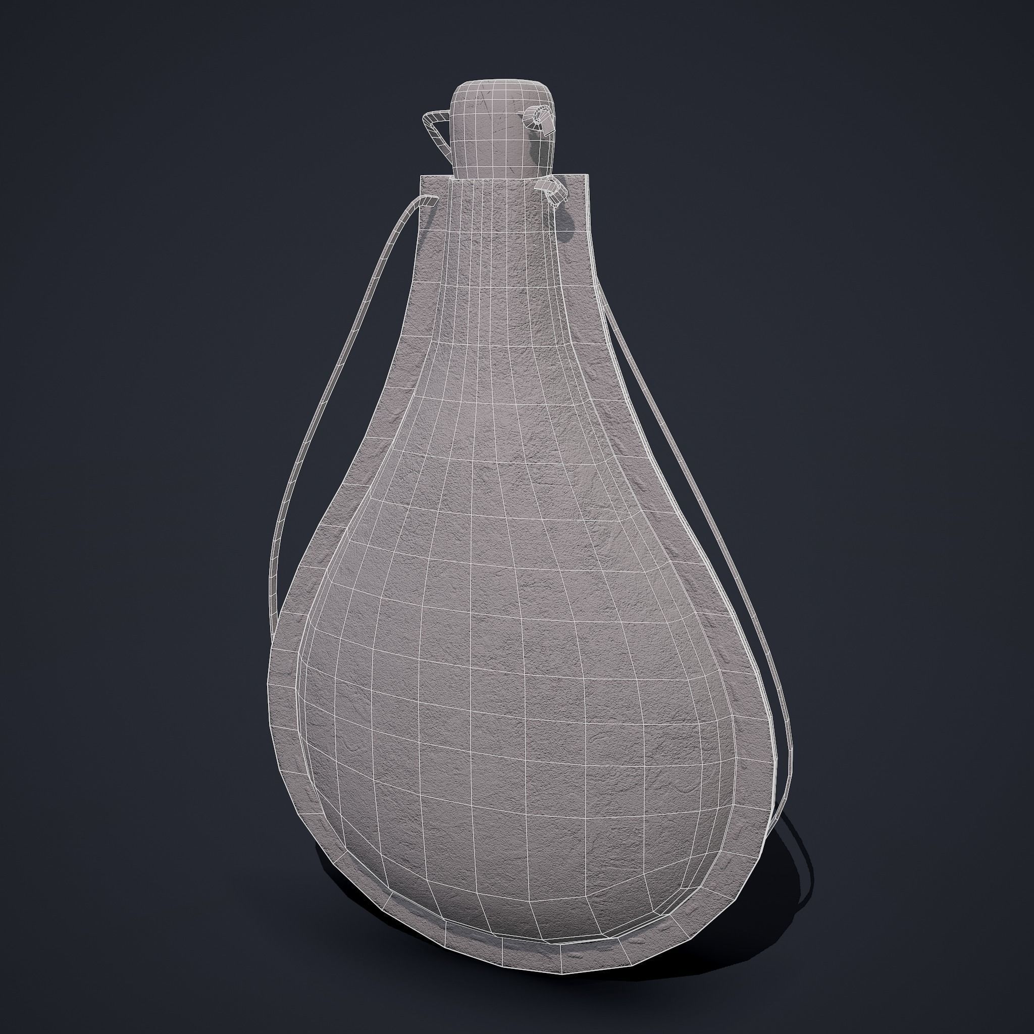 3D model Medieval Leather Water Bottle VR / AR / low-poly | CGTrader