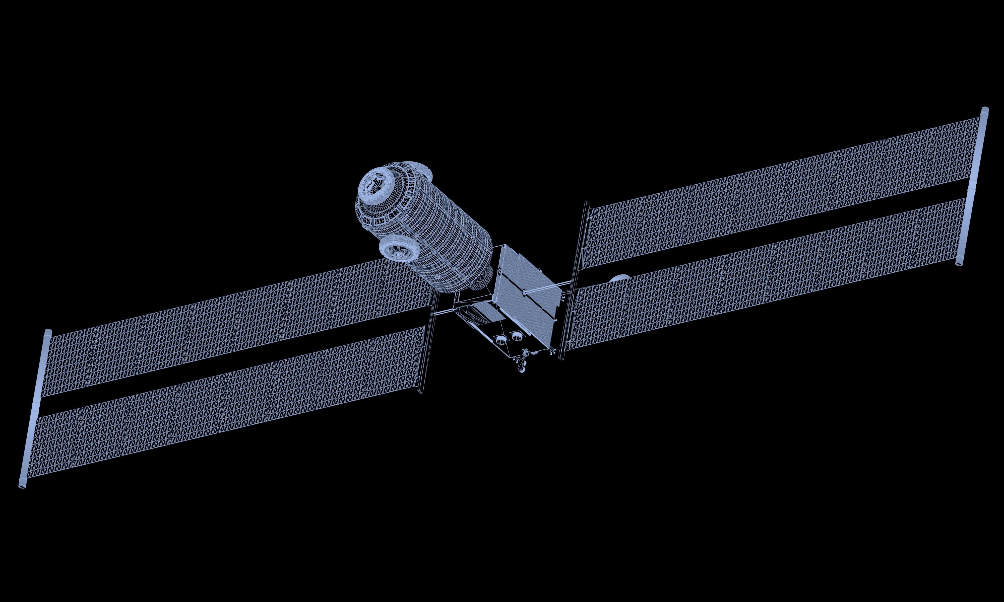 Integrated Gateway HALO and PPE modules 3D model | CGTrader