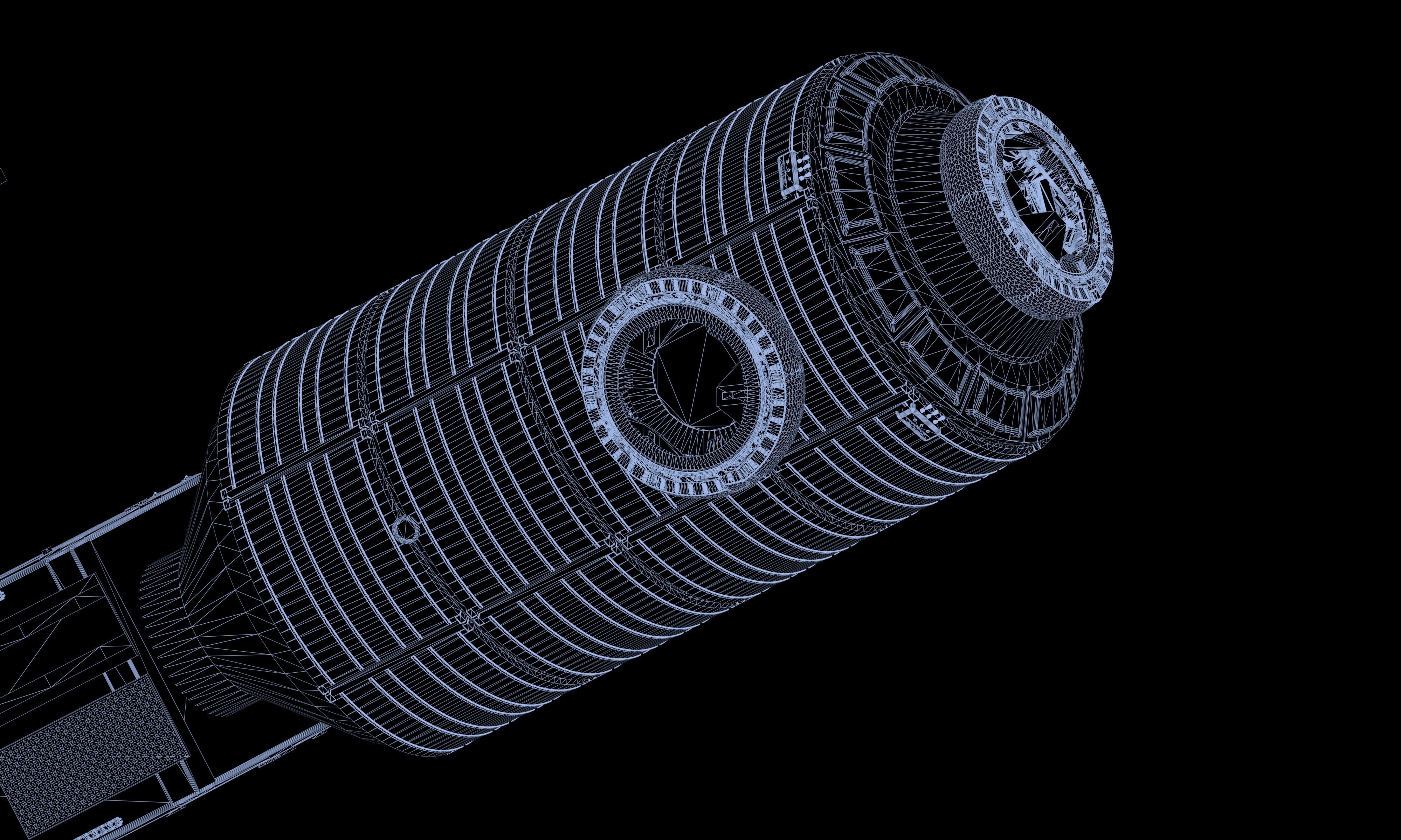 Integrated Gateway HALO and PPE modules 3D model | CGTrader