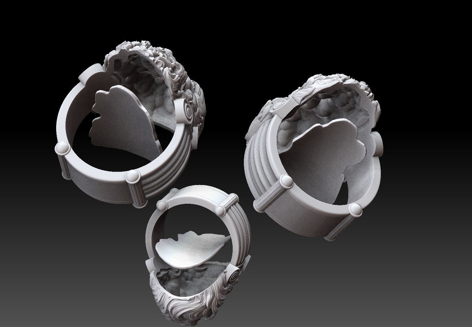 zeus Jupiter ring 3D model 3D printable | CGTrader