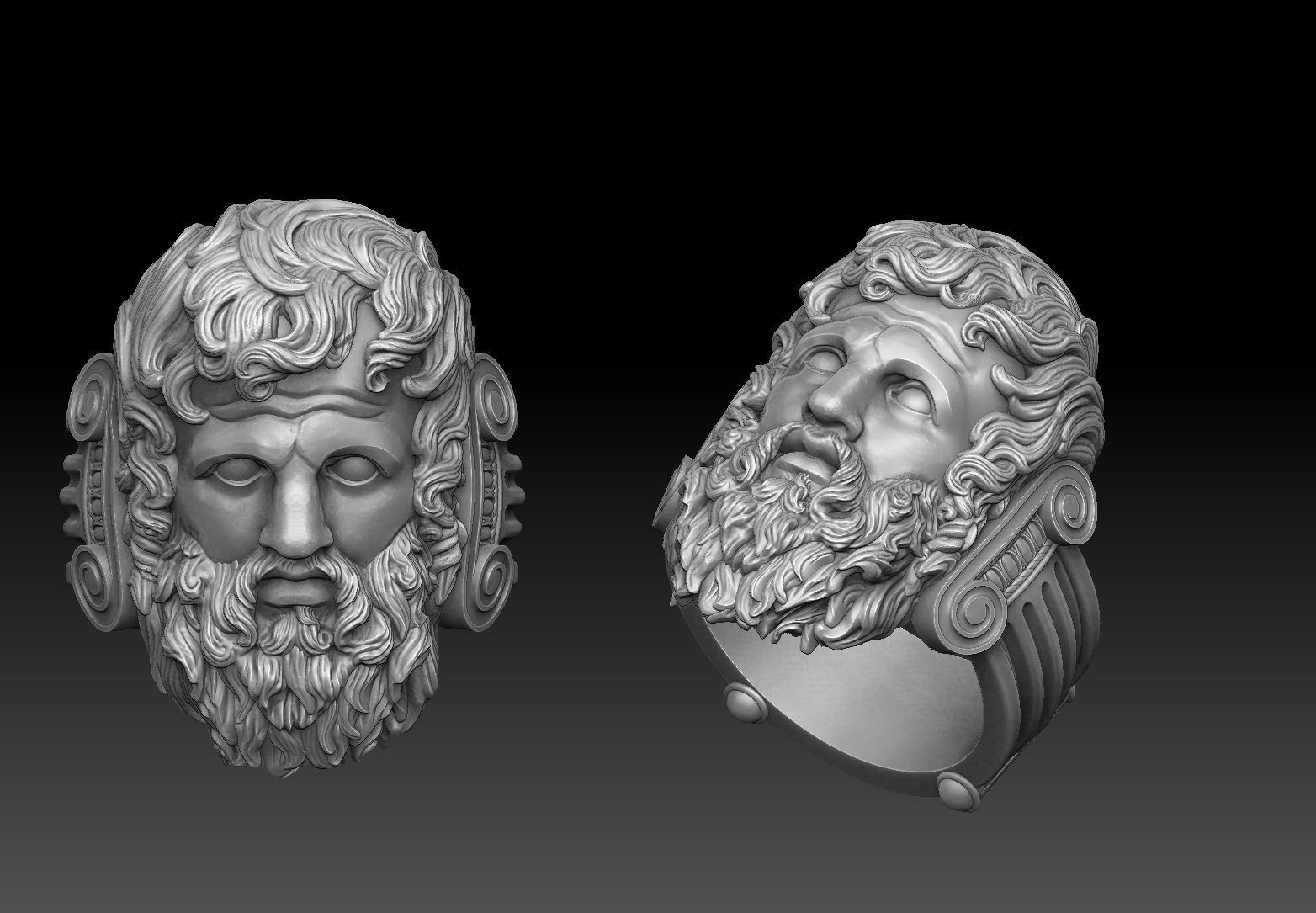 zeus Jupiter ring 3D model 3D printable | CGTrader