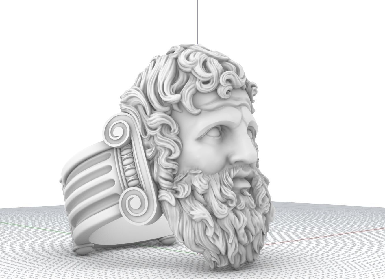 zeus Jupiter ring 3D model 3D printable | CGTrader