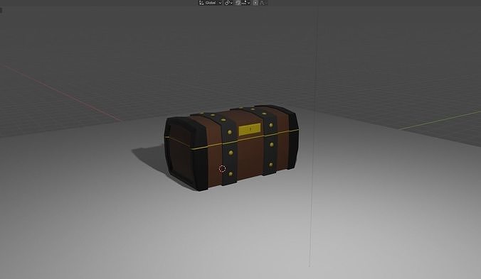 3D model Simple Low Poly Chest VR / AR / low-poly | CGTrader