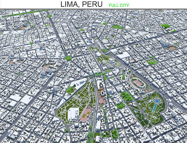 3D model Lima City in Peru VR / AR / low-poly | CGTrader