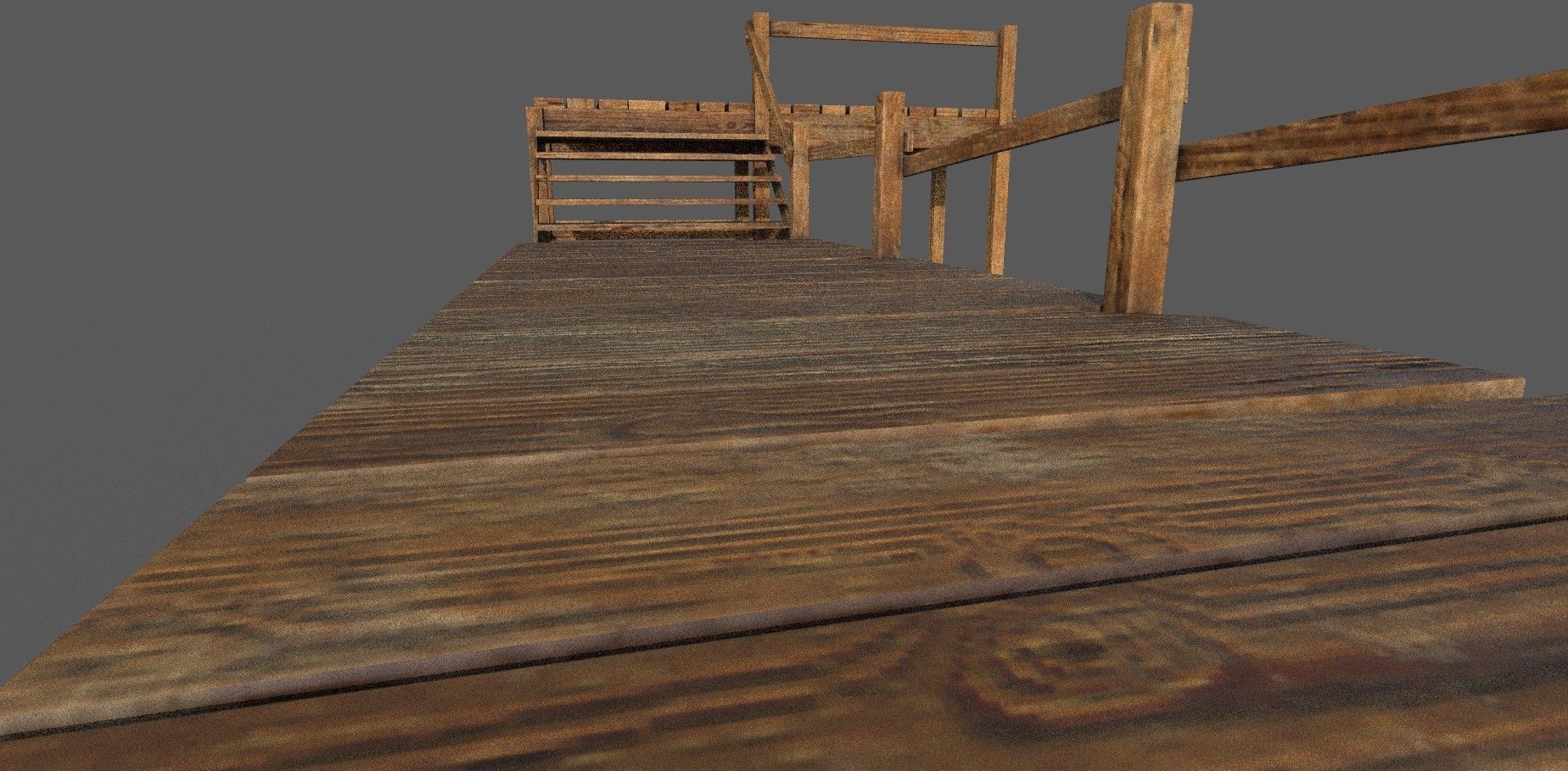 3D model wooden pier Low-poly 3D model VR / AR / low-poly | CGTrader