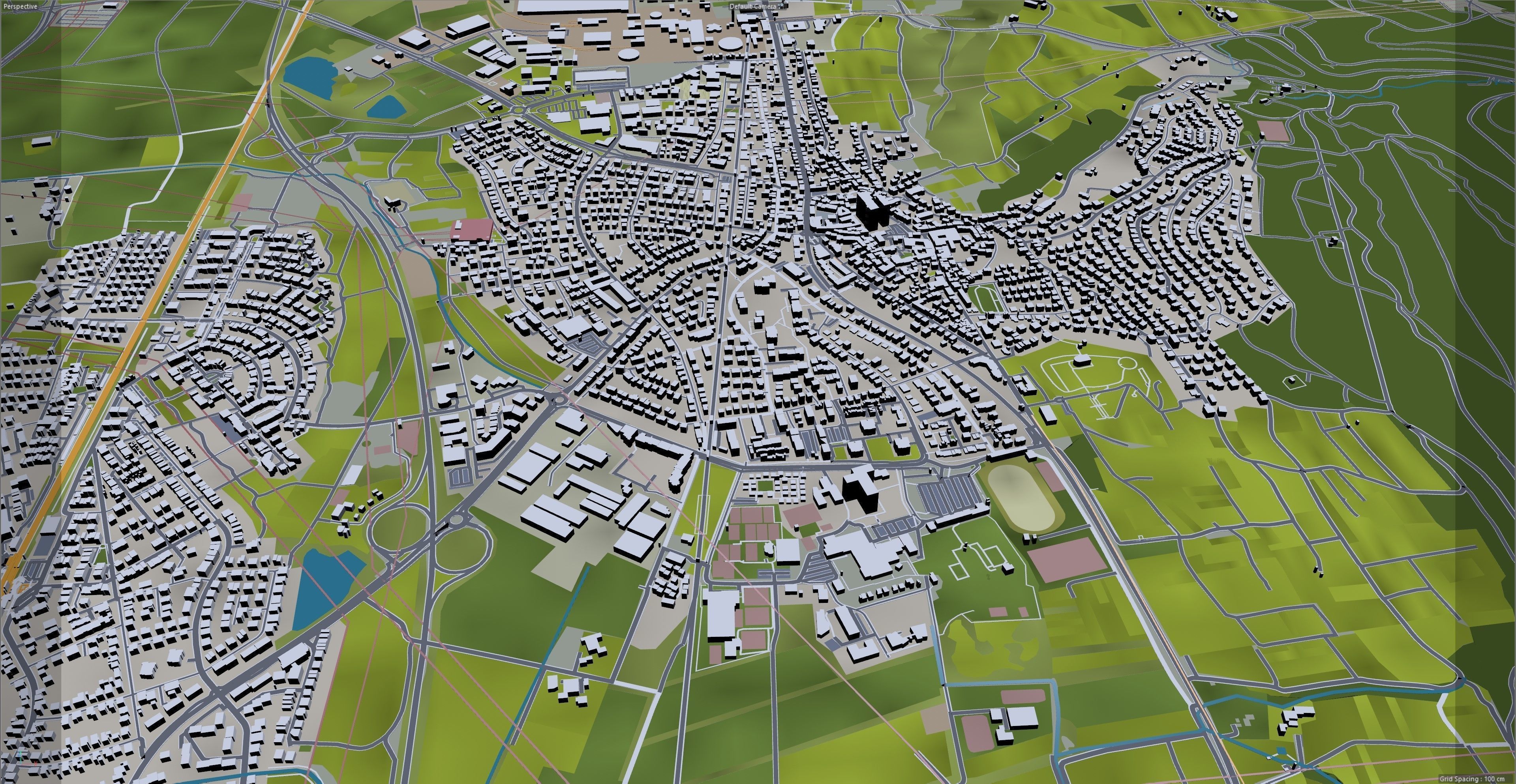 3D model Heidelberg City in Germany 30Km VR / AR / low-poly | CGTrader