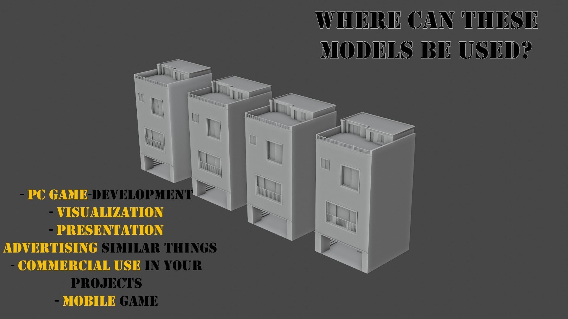 Building FREE Pack 1 free VR / AR / low-poly 3D model | CGTrader