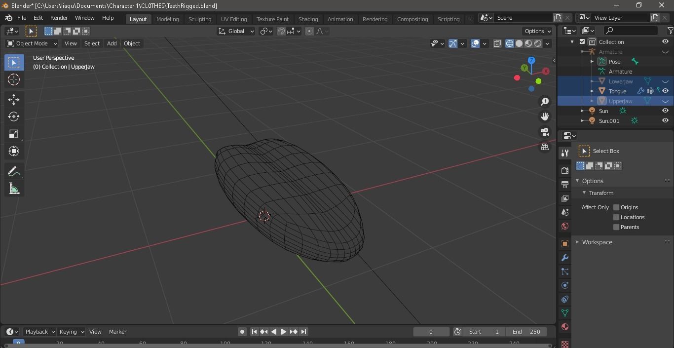 TeethTongue Rig free VR / AR / low-poly 3D model animated rigged | CGTrader