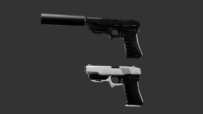 Tactical pistol - gun 3D model | CGTrader