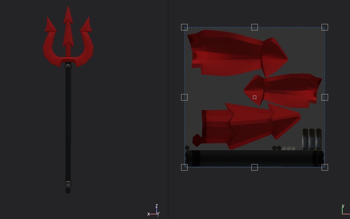 3D model Devil Trident VR / AR / low-poly | CGTrader