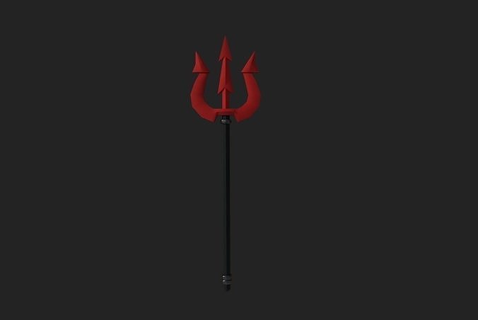 3D model Devil Trident VR / AR / low-poly | CGTrader