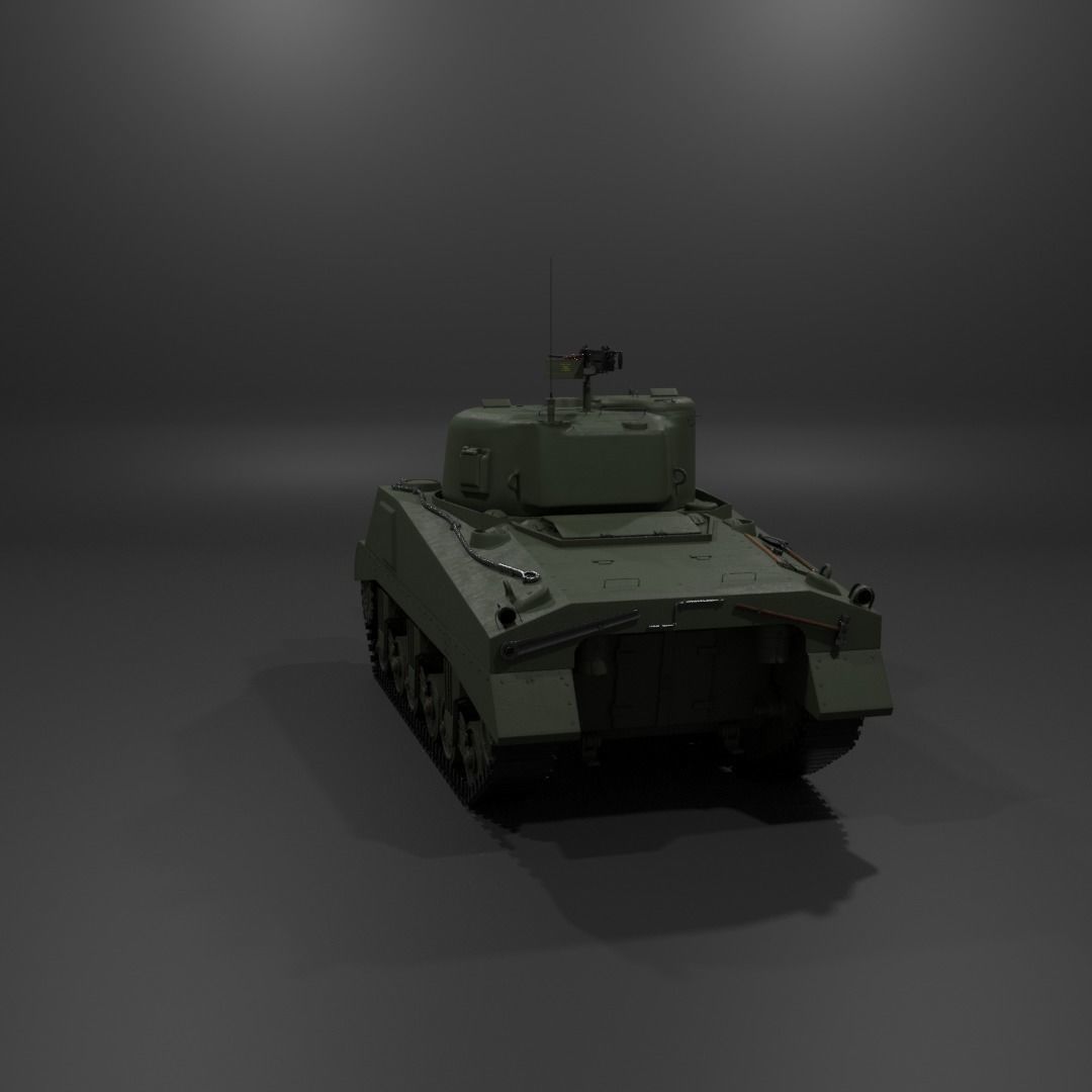 M4 Sherman Medium Tank free 3D model | CGTrader