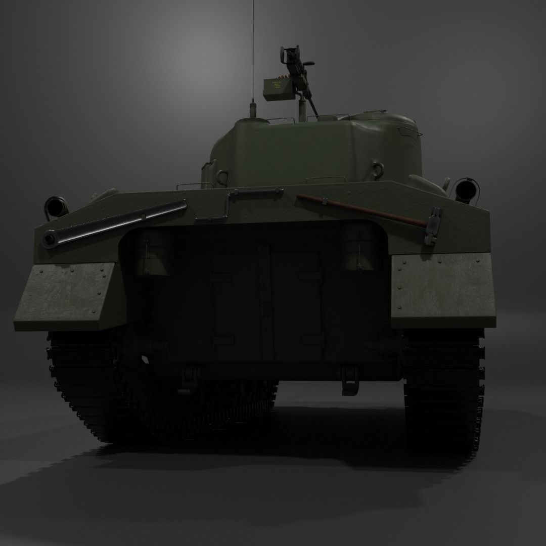 M4 Sherman Medium Tank free 3D model | CGTrader