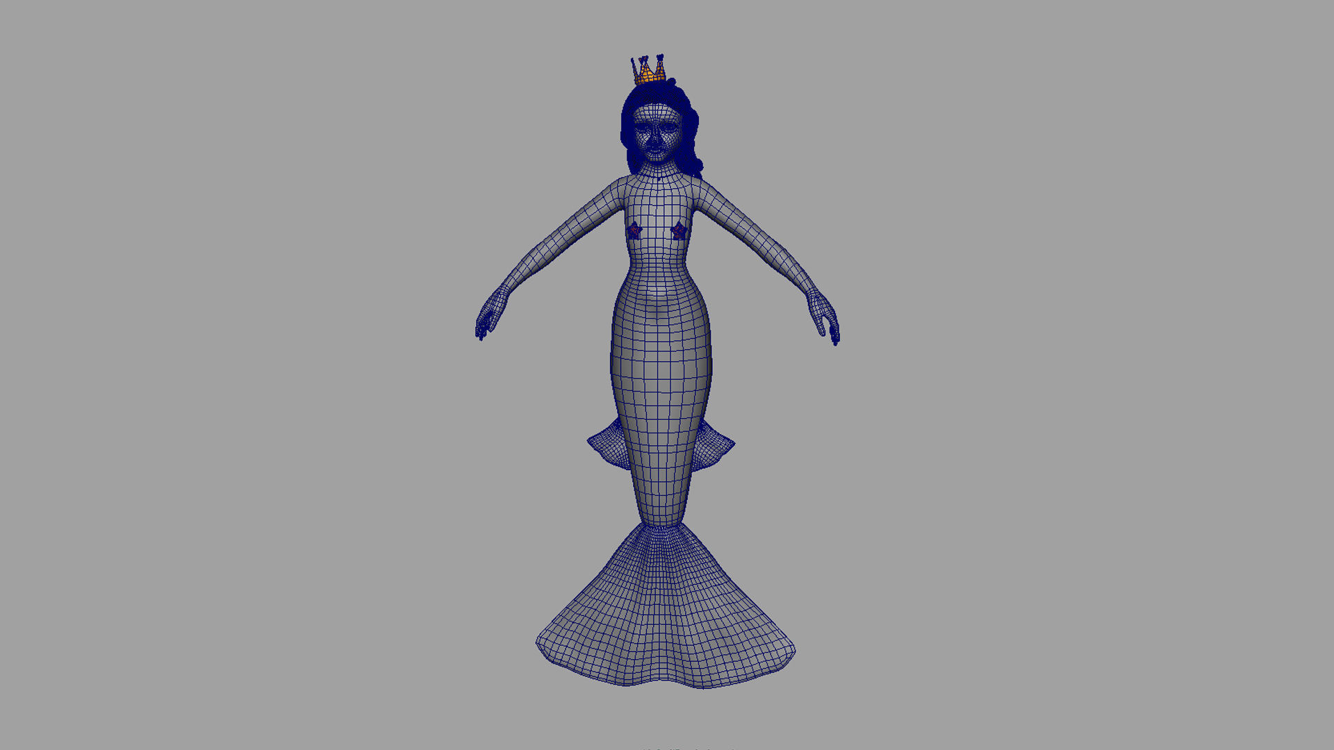 mermaid 3d model 3D model | CGTrader