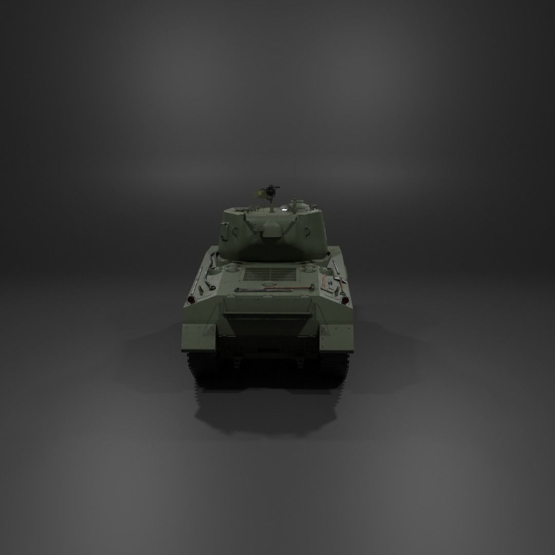 M4A2 76 W Sherman Medium Tank free 3D model | CGTrader