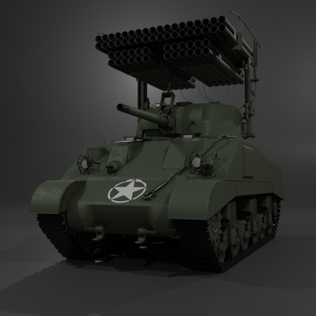 T34 Calliope free 3D model | CGTrader