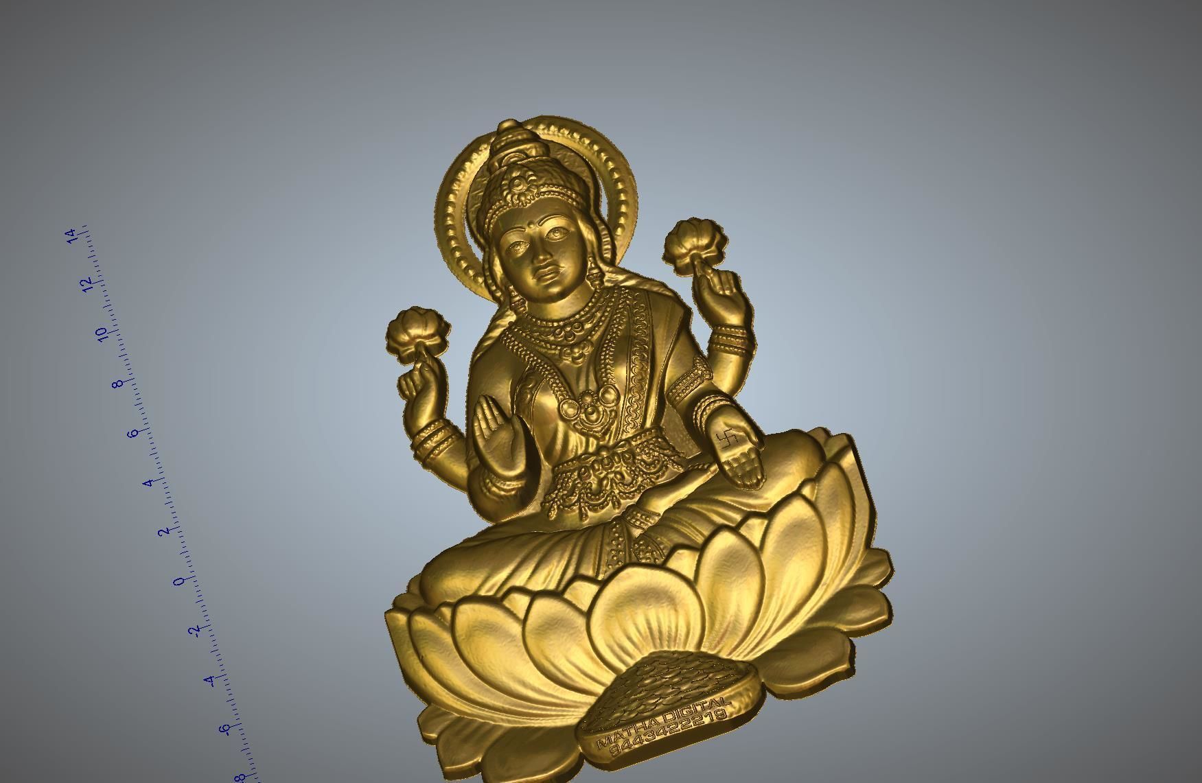 Laxmi ji 3D model 3D printable | CGTrader