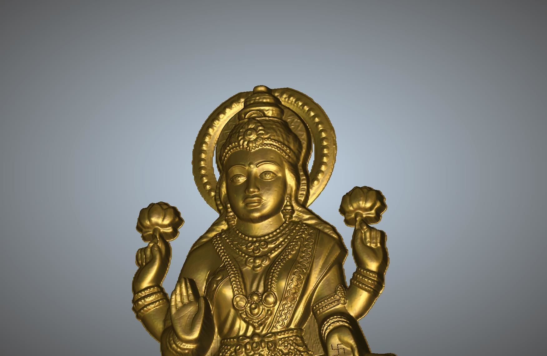 Laxmi ji 3D model 3D printable | CGTrader