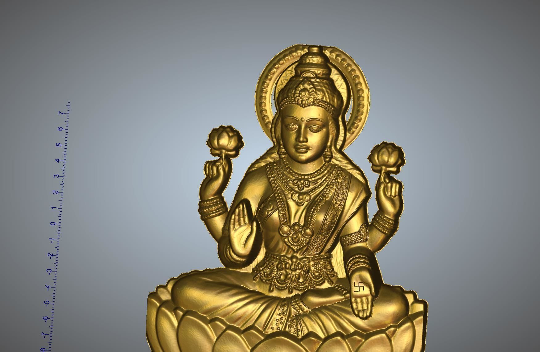 Laxmi ji 3D model 3D printable | CGTrader