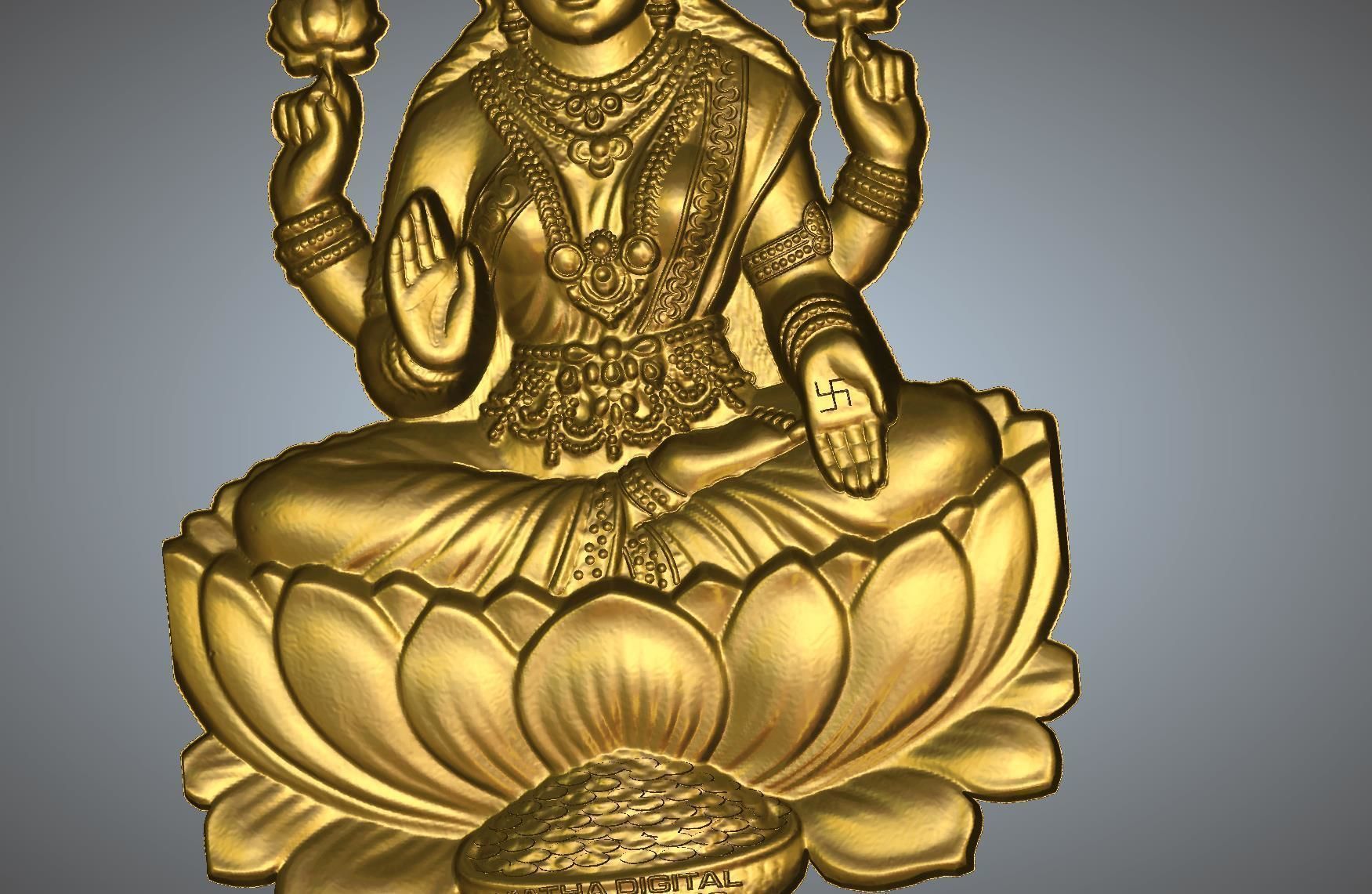 Laxmi ji 3D model 3D printable | CGTrader