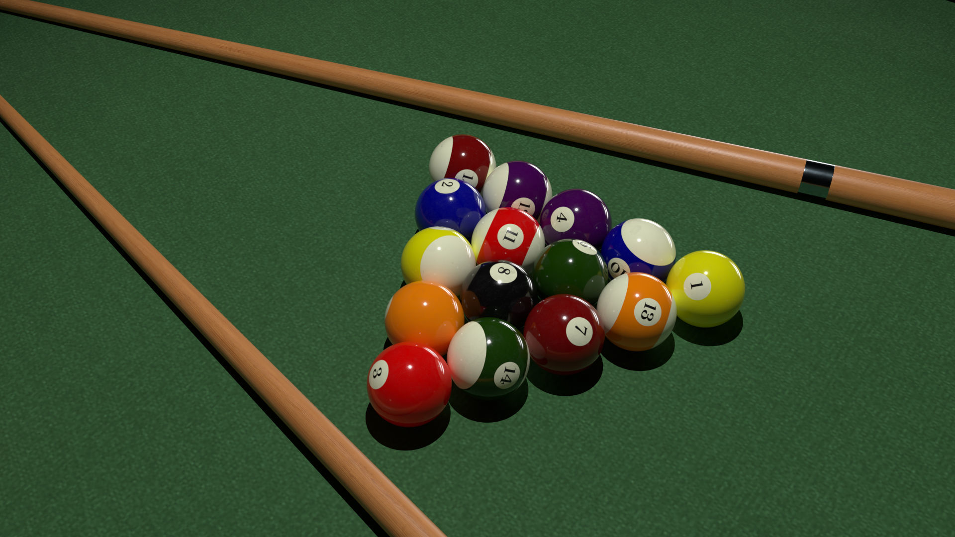 3D model Pool Table VR / AR / low-poly | CGTrader