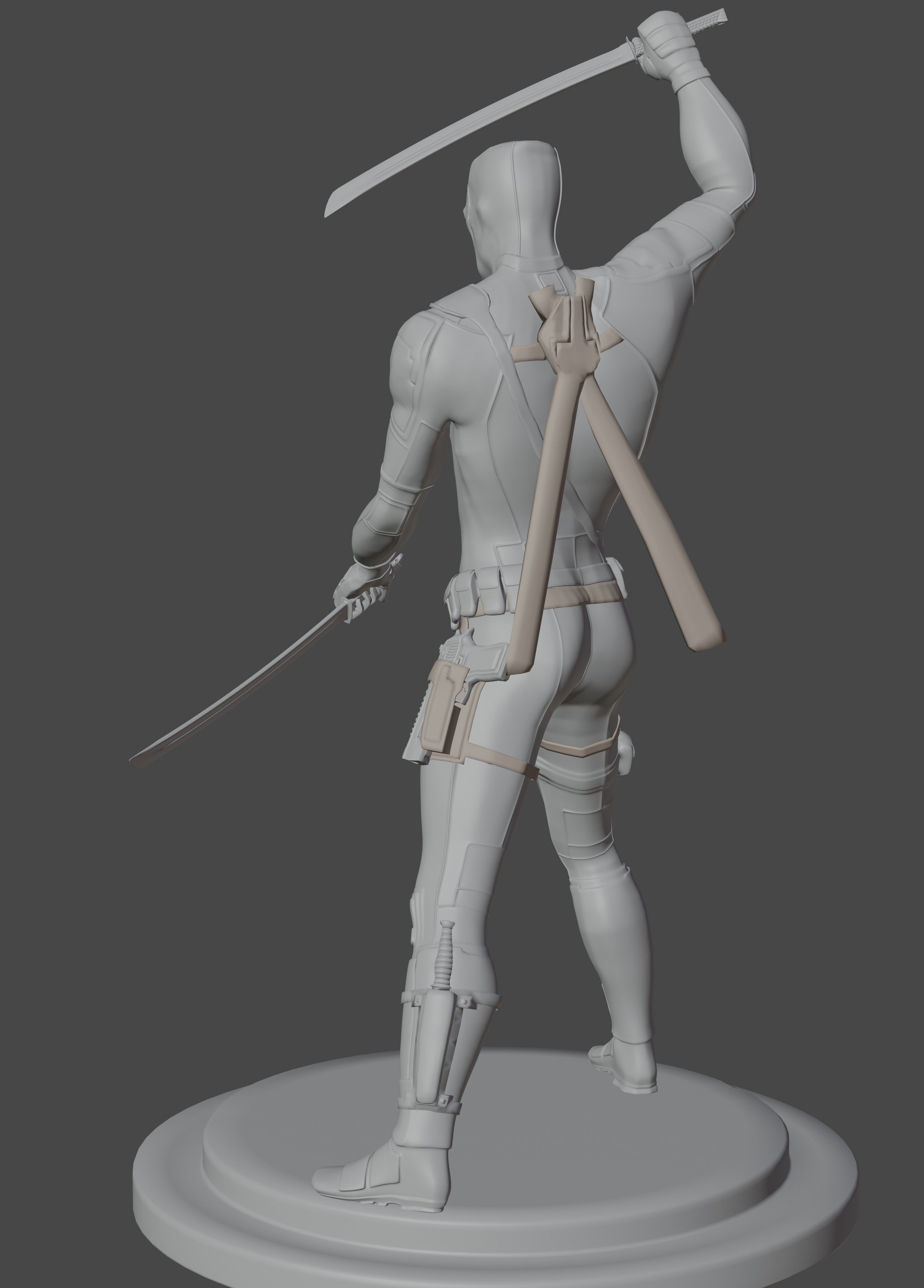 DeadPool s3 3D model 3D printable | CGTrader